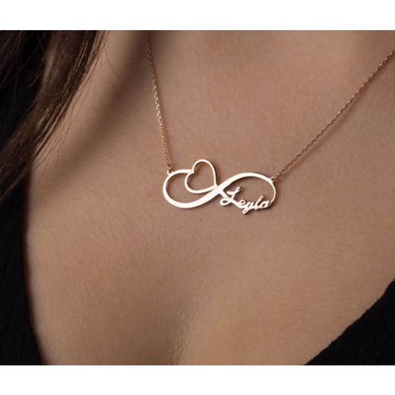 Infinity Name necklace Design » Kaur Trends®
